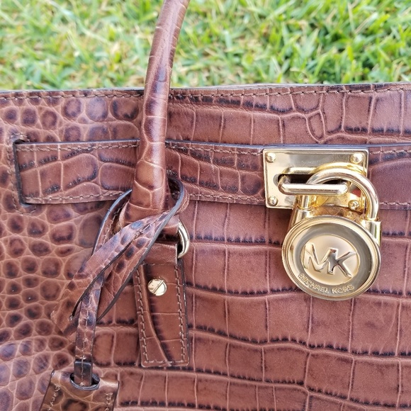 Michael Kors | Bags | Michael Kors Alligator Print Handbag | Poshmark